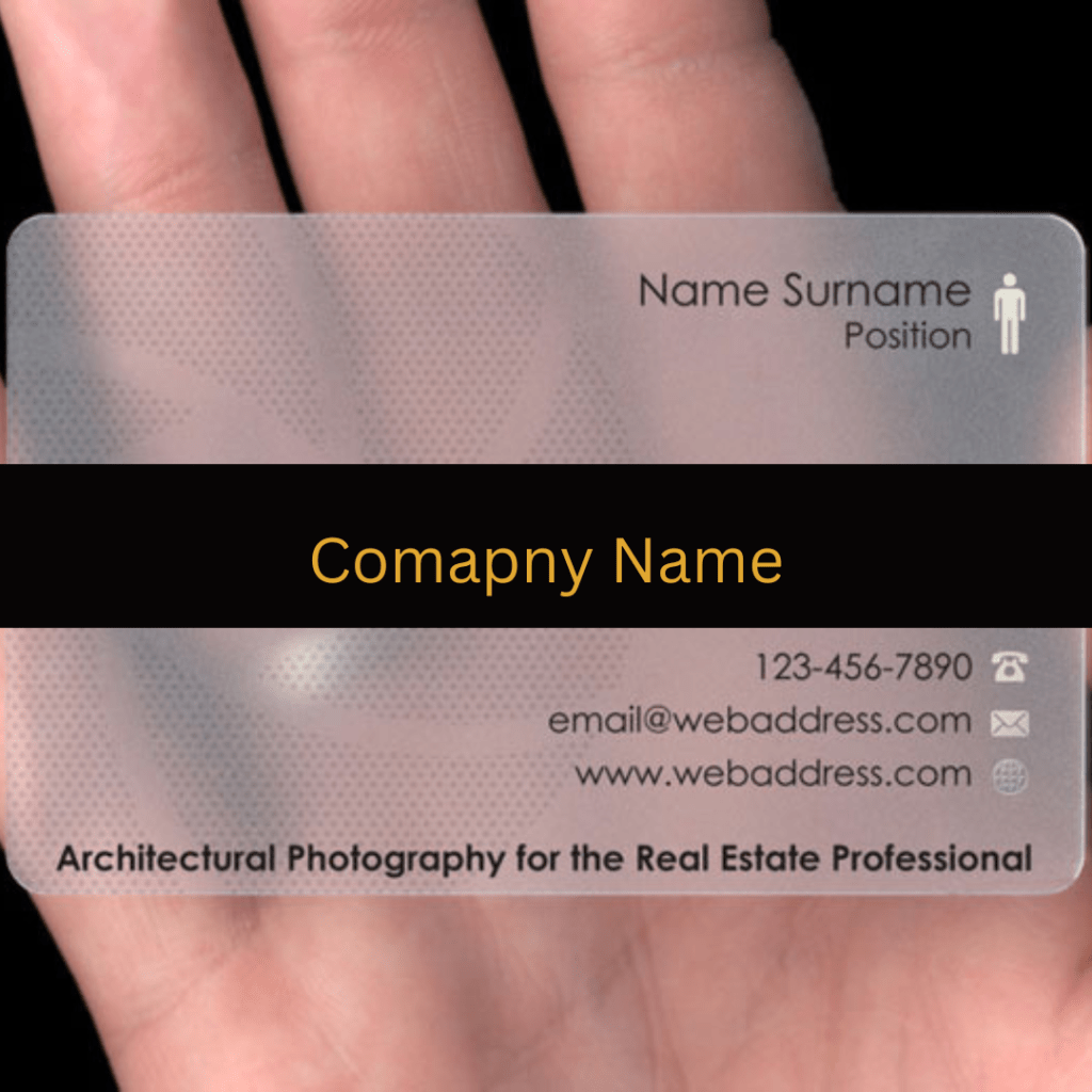 Transparent Visiting Card - Serve Print