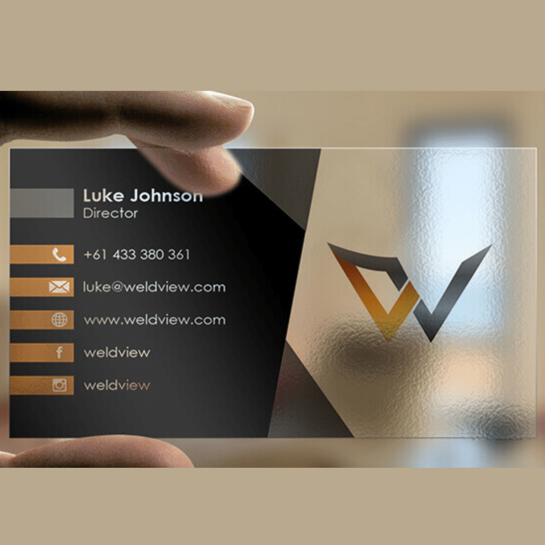 "Transparent Visiting Cards: Modern Elegance Redefined"