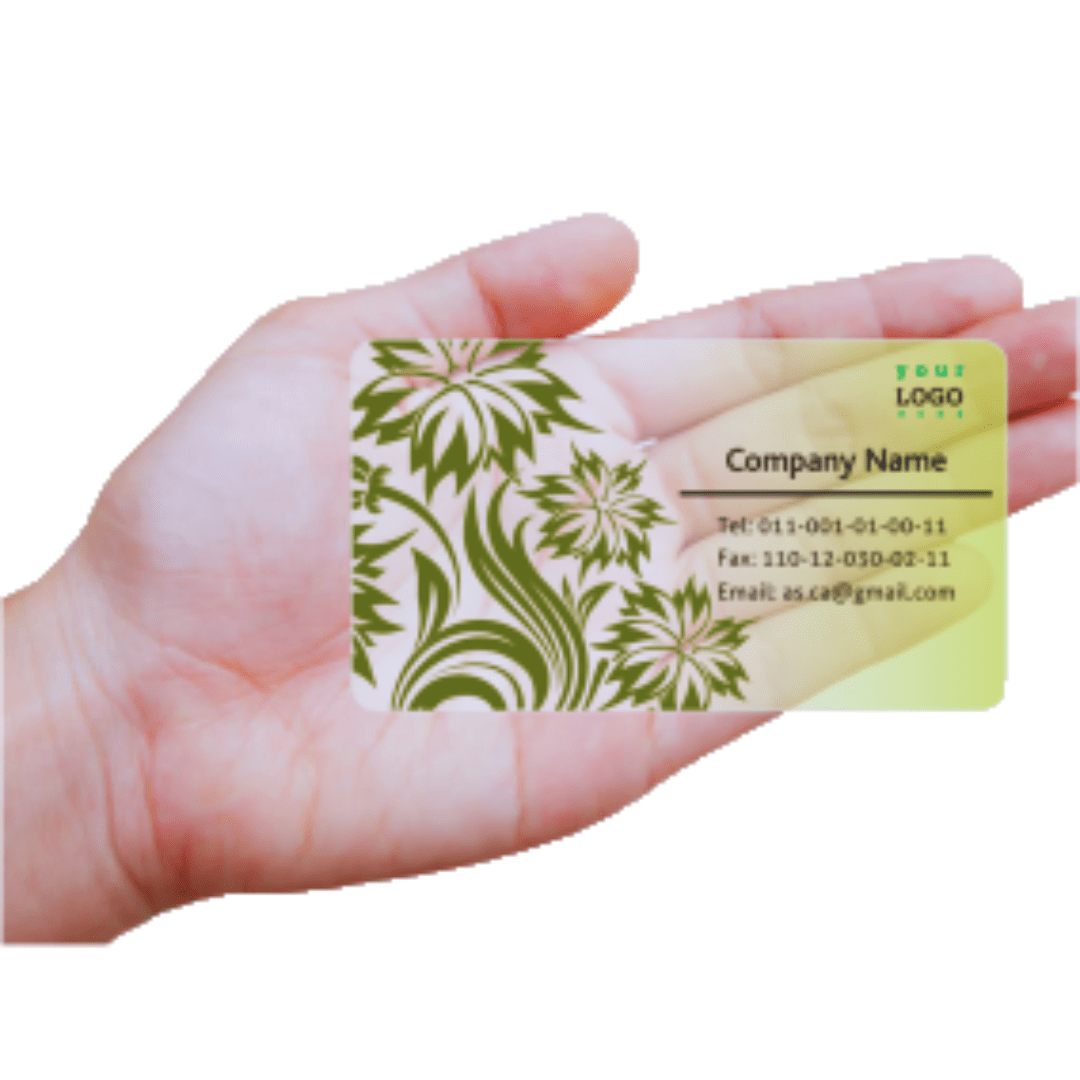 "Transparent Visiting Cards: Modern Elegance Redefined"