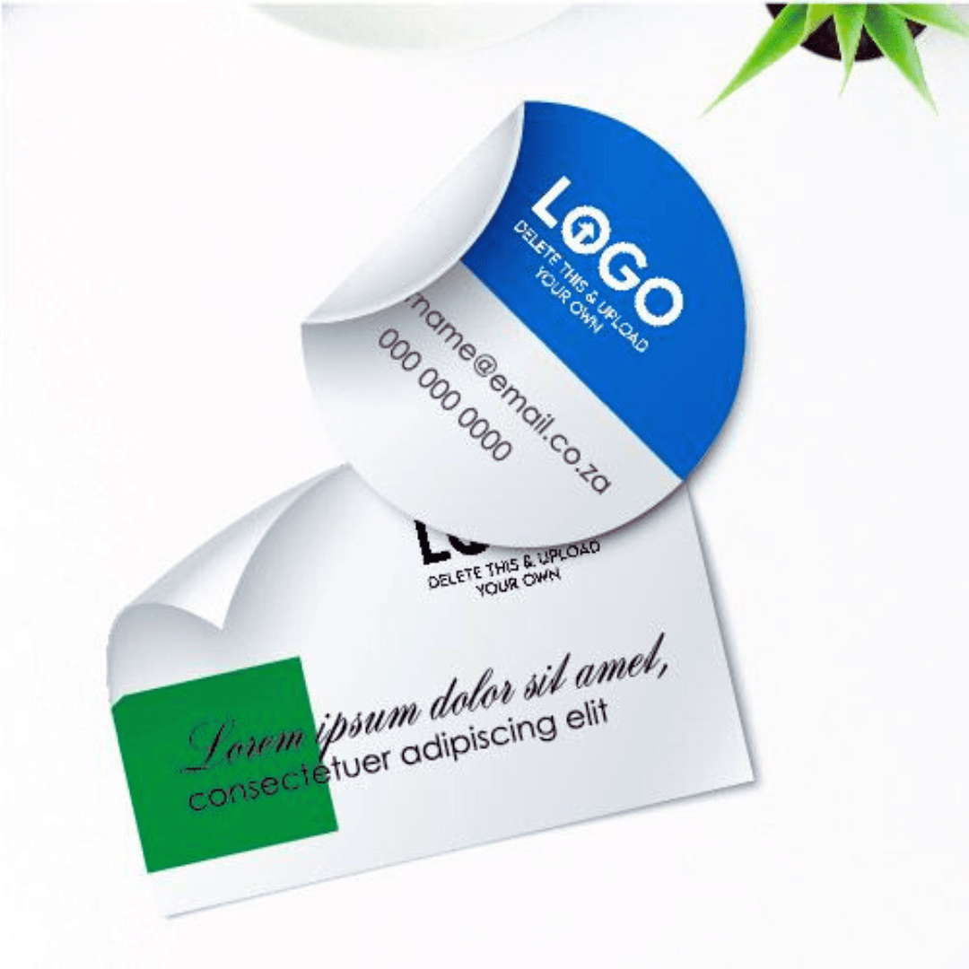 "Custom Visiting Card Stickers – Design Yours Today!"