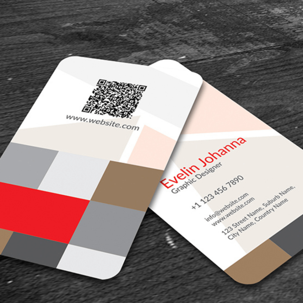 Round Corner Visiting Card - Serve Print