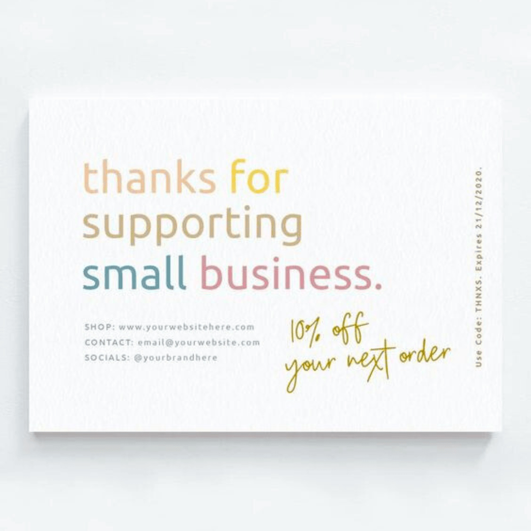 Thank u card - Serve Print