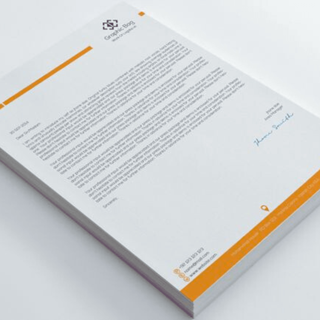 "High-Quality Bulk Letterheads - Professional & Custom Designs"