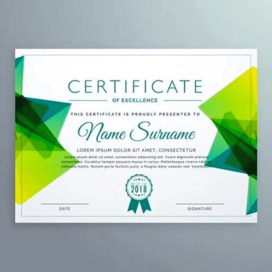 Custom Certificate – Serve Print