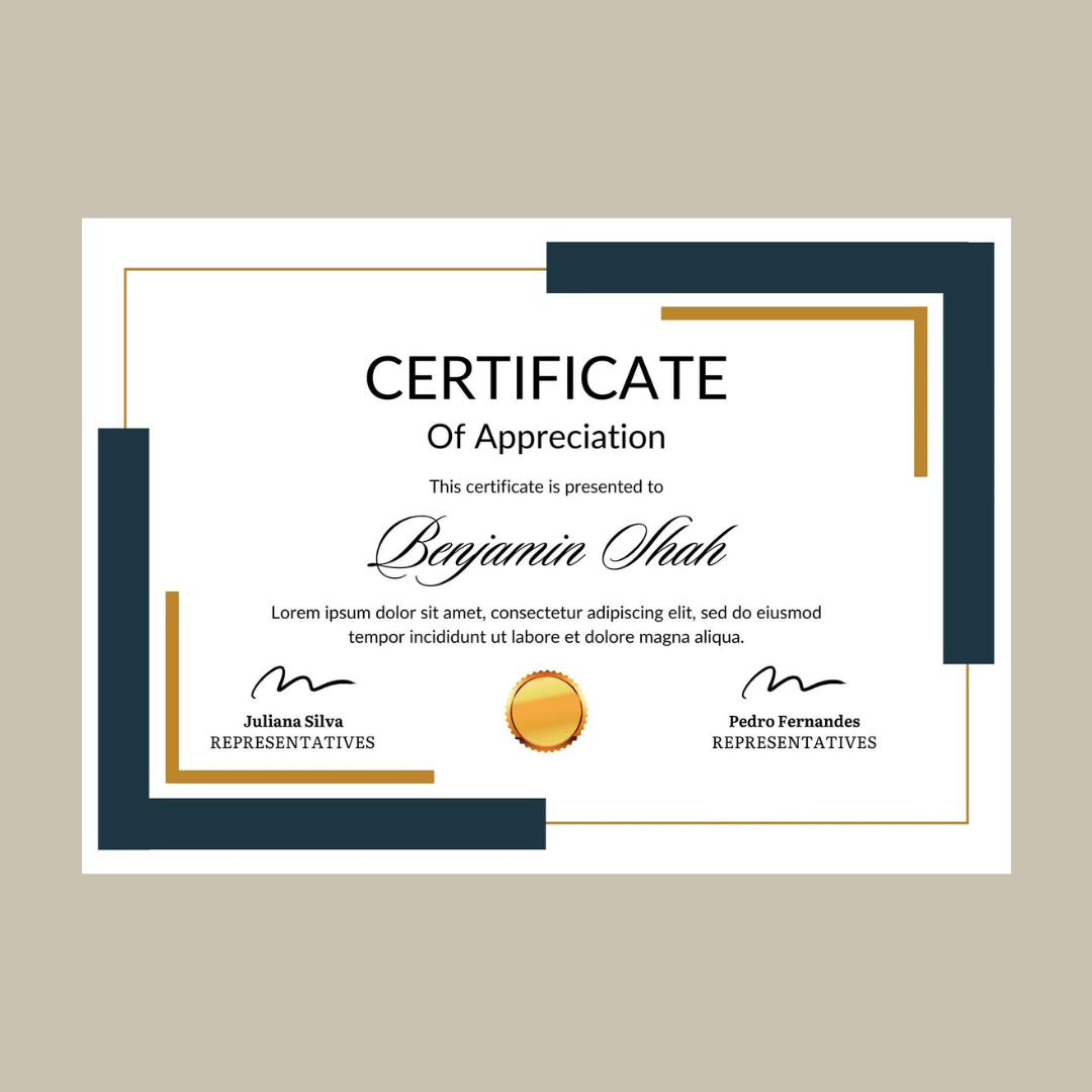 Custom Certificate – Serve Print