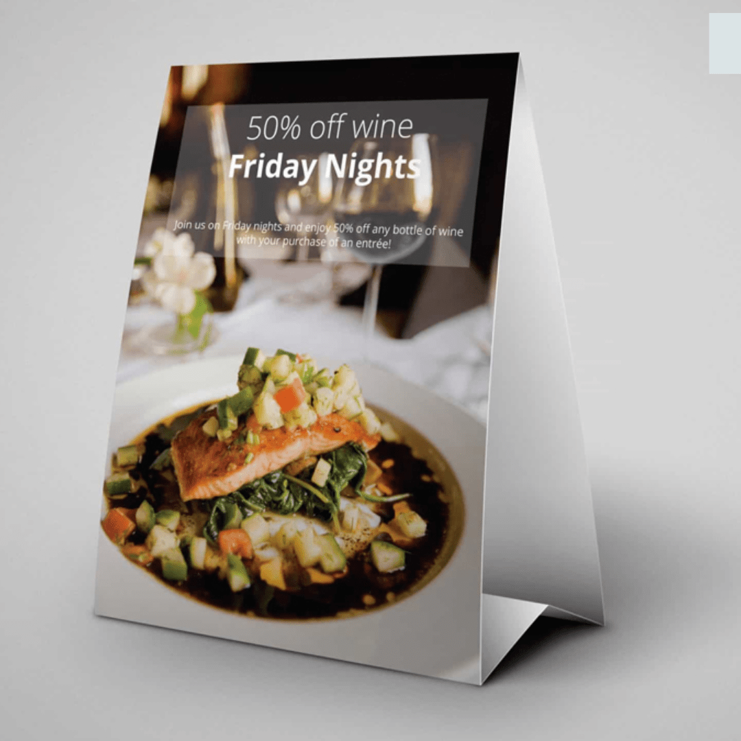 "Custom Tent Cards – Personalize Your Tent Cards Today!"